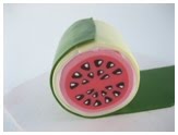 FREE Polymer Clay Tutorials : Watermelon Cane - Cristalline.blogspot.com