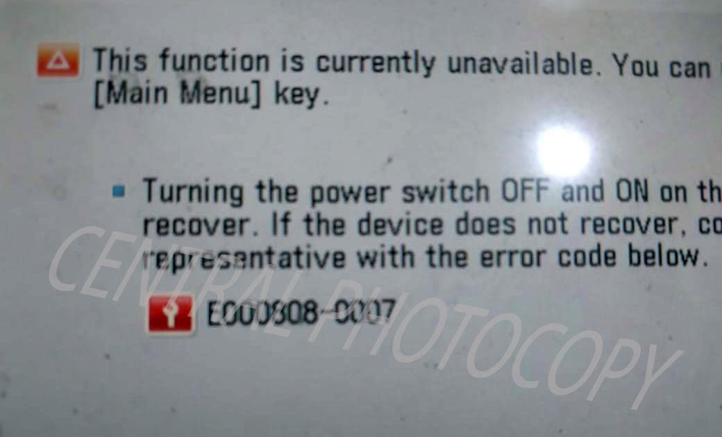 Cara Untuk Mengatasi Error E808-0007 Pada Mesin Canon Advance 6075 ...