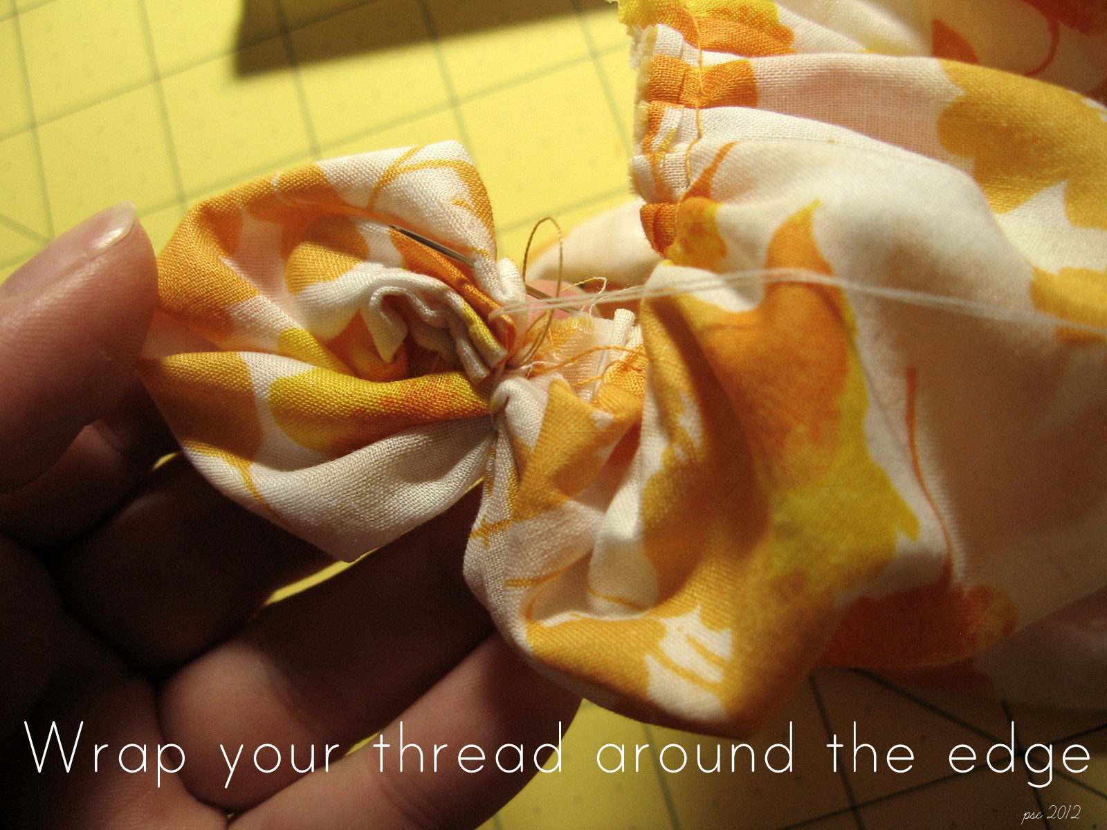 Pickup Some Creativity: Wrapped Fabric Flower Tutorial