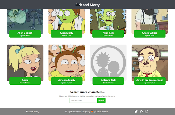 GitHub - DianaCarolina3/Rick-and-Morty-API: JavaScript asynchronism and API