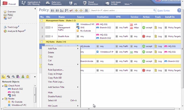 My Check Point CCSA Journal: Check Point SmartView Tracker