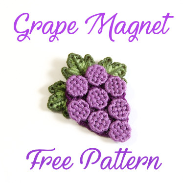 Strings Away!: Free Friday: Grape Bunch Magnet