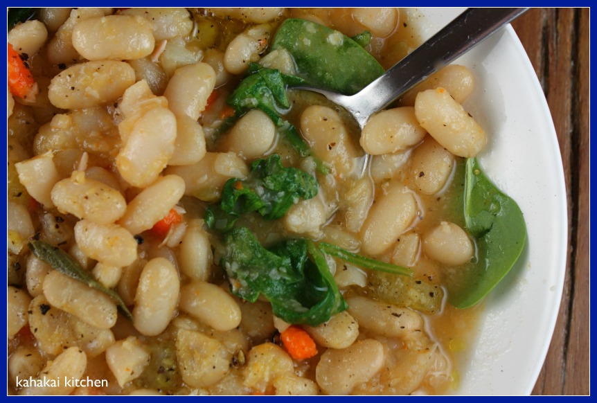 Kahakai Kitchen: Cannellini Beans with Olive Oil (Fagioli Cannellini ...