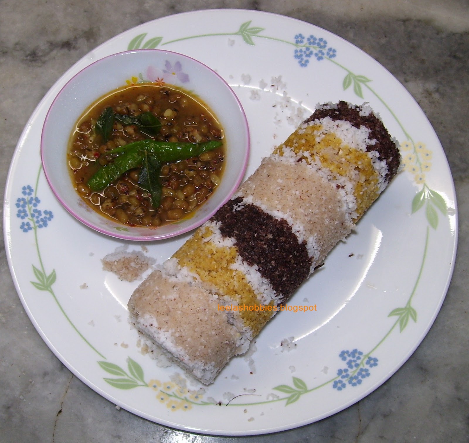 leelas hobbies: Tricolor Puttu