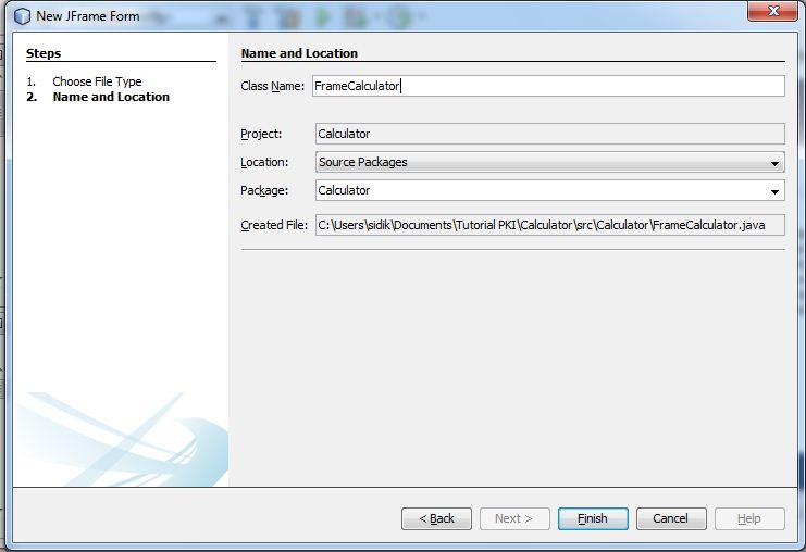 Membuat Program Kalkulator Di java Netbeans