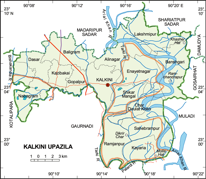 Mouza & Land Use Maps of Kalkini Upazila, Madaripur, Bangladesh ...