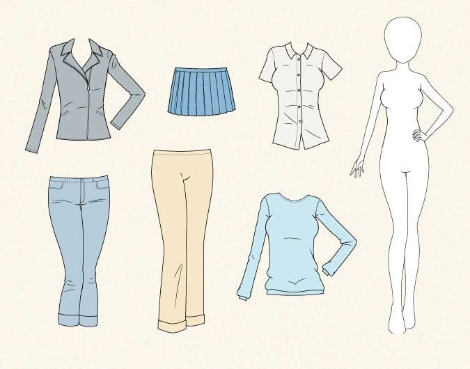 Cómo dibujar ropa de anime y manga