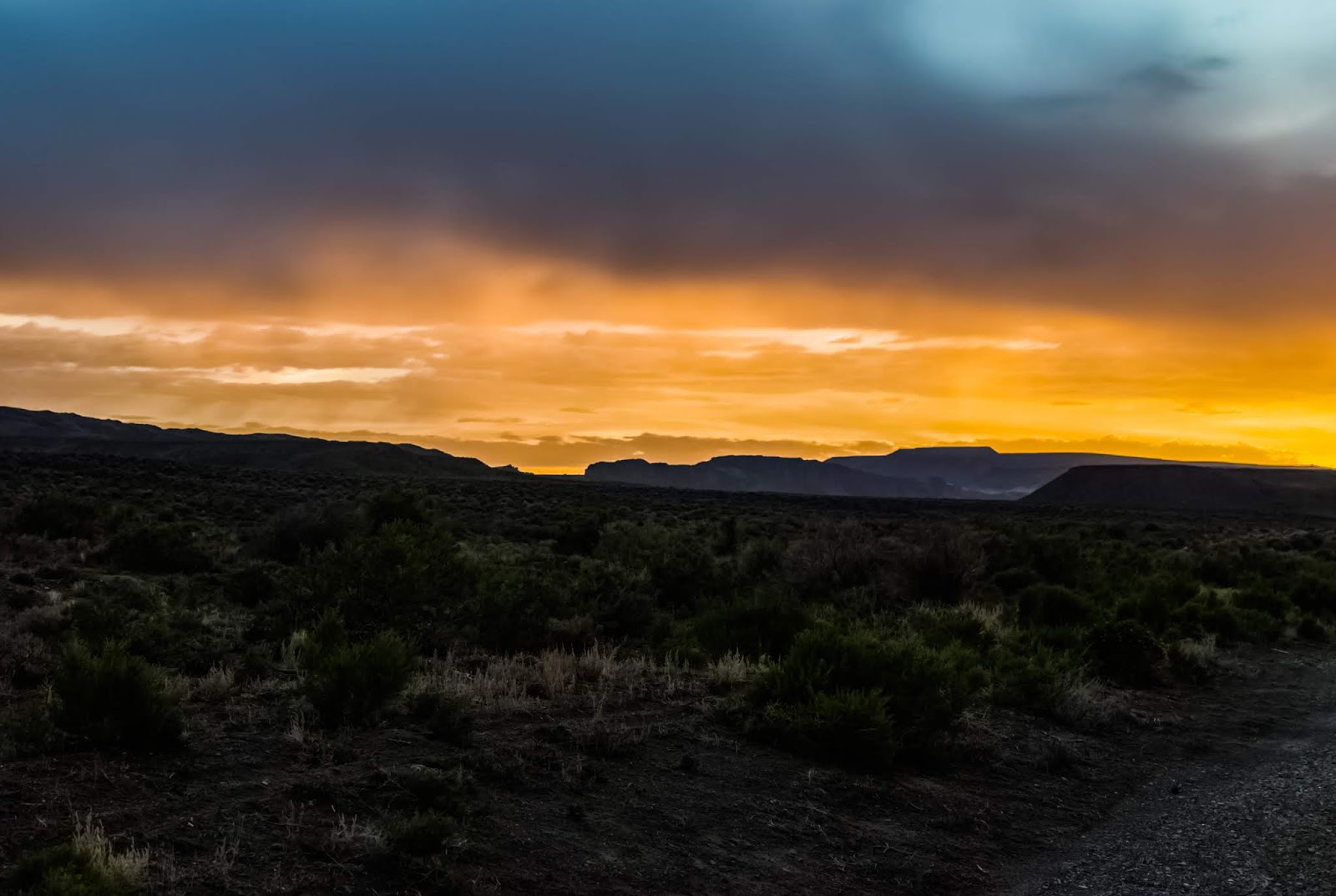 Nevada Mountain Sunset