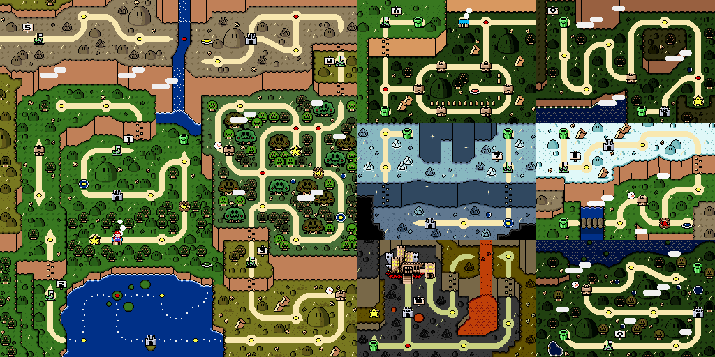 Neon Peridot's SMW Custom Overworld 2020 (Part 1a)