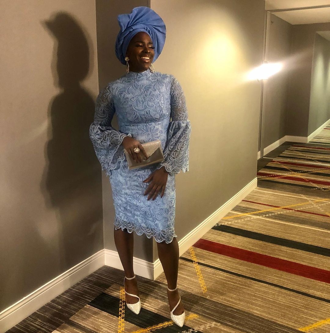 Image of Funke Lagoke in native dress