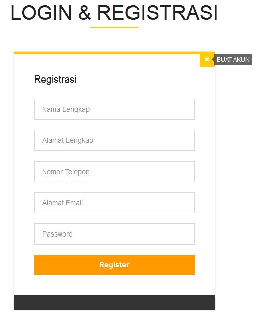 Membuat Form Register Dan Login Yang Menarik Dalam Satu Halaman Pada ...