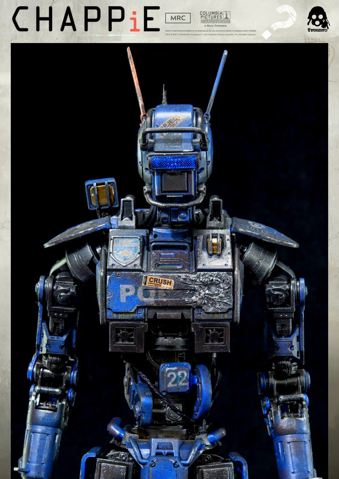 toyhaven: Recently Announced: ThreeZero 1/6th scale CHAPPiE 12-inch ...