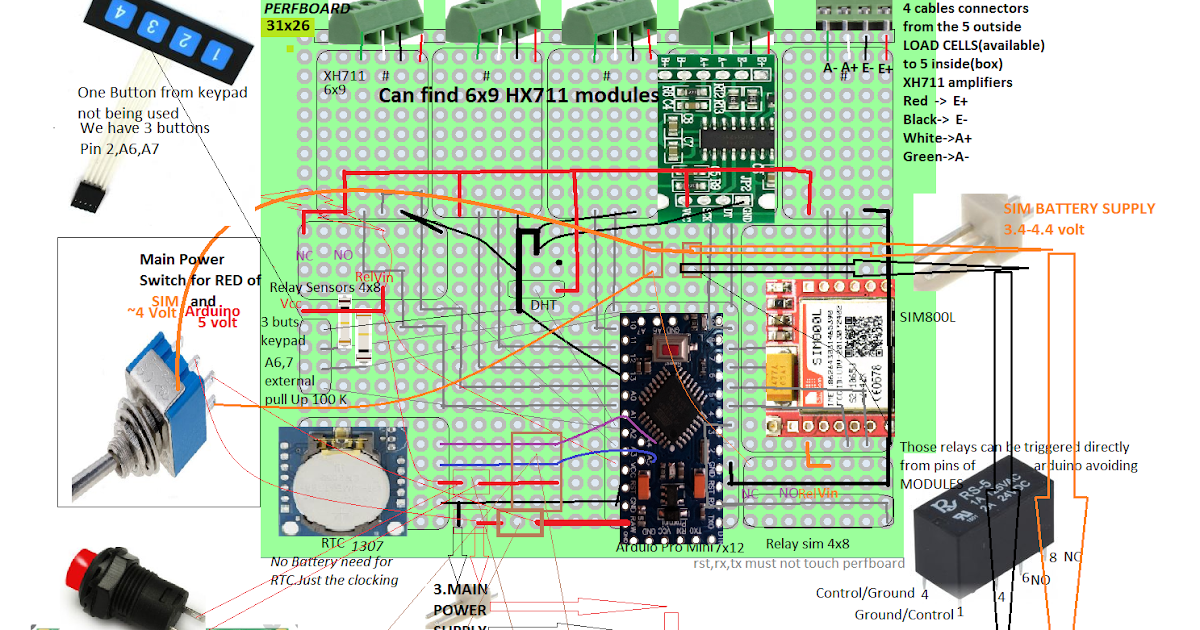 jimakoskx: Arduino Μελισσοζυγαρια Beehive Scale LCD SMS 3 Load Sensors ...