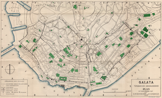 Historical and analysis maps of Galata