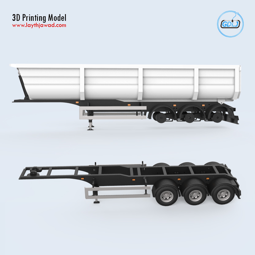 Dumper Trailer 3D Printing Model | Layth Jawad