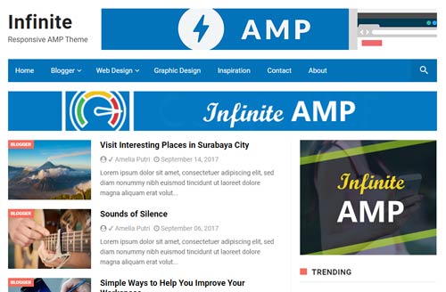 5 Best Free Google AMP Blogger Template 201 + SEO Friendly | 5 best AMP ...