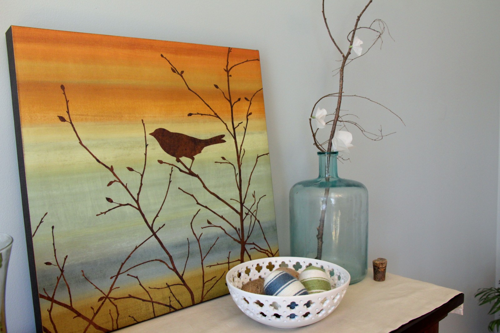 Heart Maine Home: Spring decor with natural elements and textures