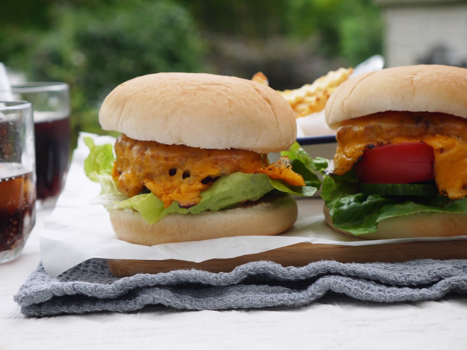 This Muslim Girl Bakes: Chicken Cheeseburgers.