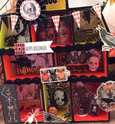 DIY Halloween Haunted House Shadowbox | Keep Calm and Craft On Blog