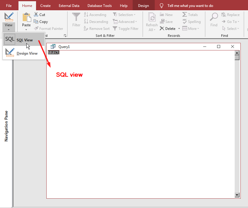 Menggunakan Pass-Through Query di Access - Access Terapan