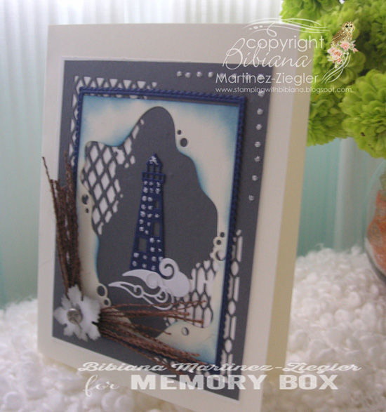 Stamping with Bibiana: Lighthouse Card for a Man