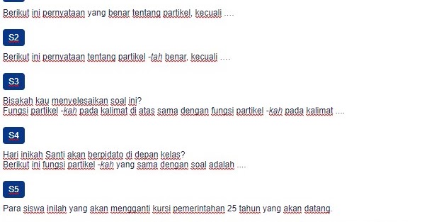 Contoh Soal Partikel -lah,-tah,-kah, dan -pun - Materi Pendidikan Dasar ...