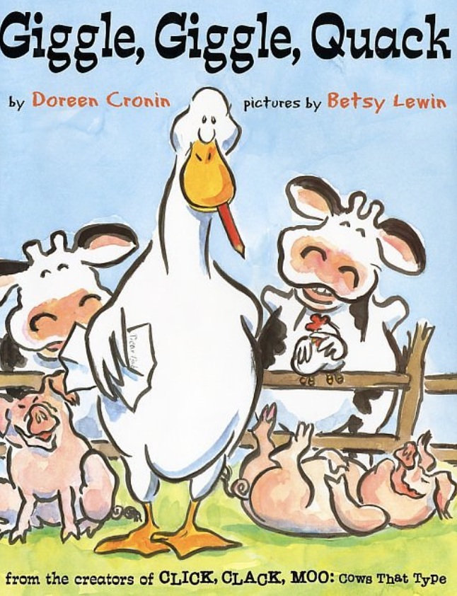 1st Grade Hip Hip Hooray!: Giggle, Giggle, Quack by Doreen Cronin...A ...