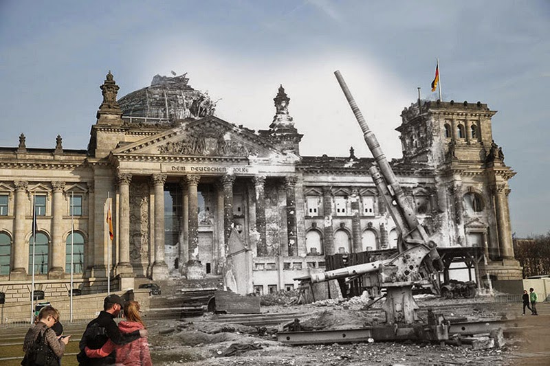 Incredible Pictures Comparing Berlin at the End of World War II and Now ...