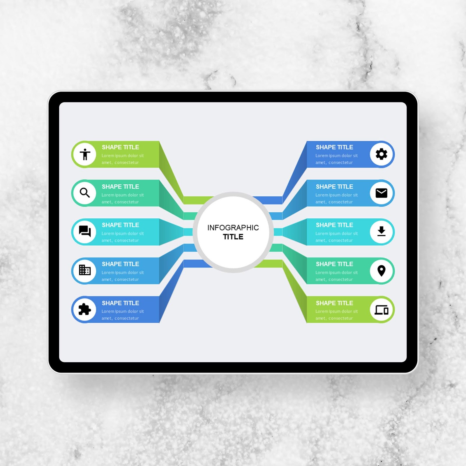 Multi Items PowerPoint Templates - PowerPoint Free
