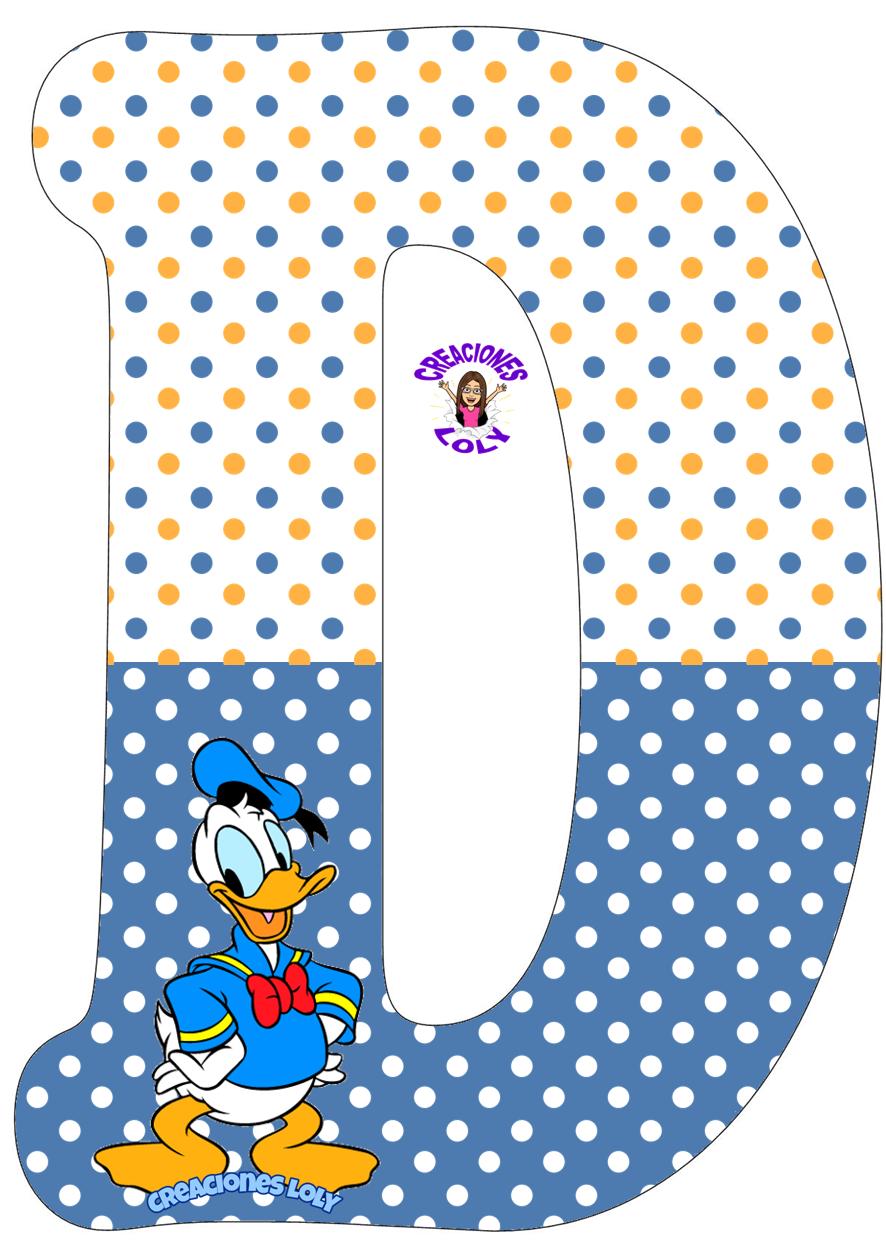 Creaciones Loly: Abecedario Pato Donald