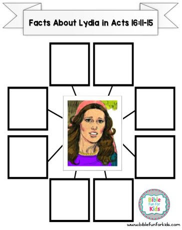Coloring Pages Of Lydia In The Bible