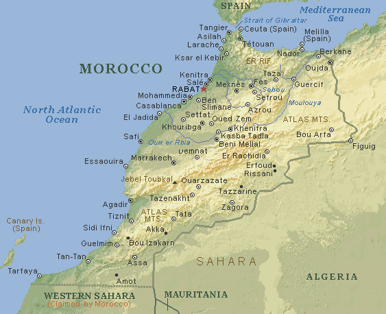 Maroc - Cartes géographiques du Maroc - Encyclopédie Globale™