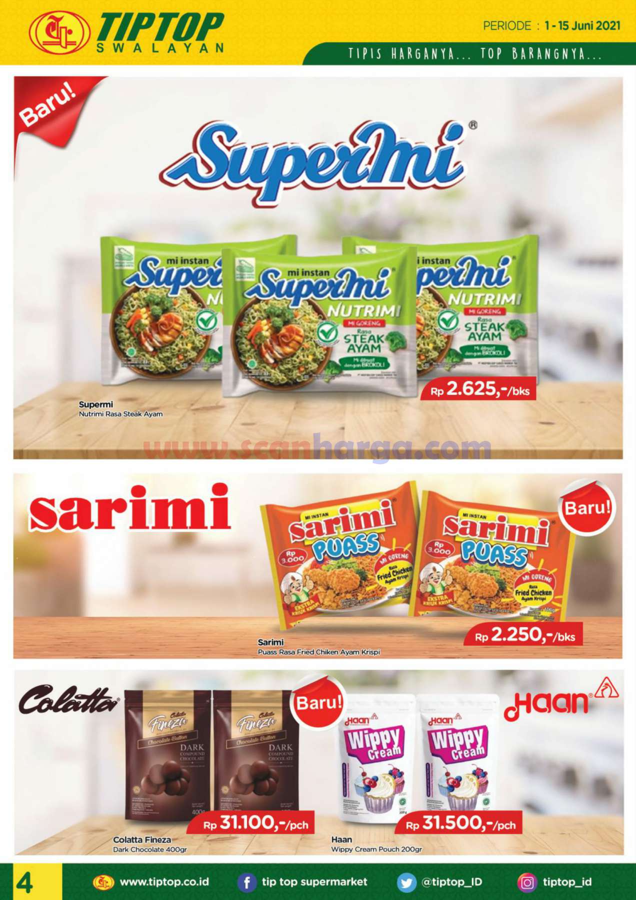 Katalog Promo Tip Top Pasar Swalayan 1 - 15 Juni 2021 | scanharga