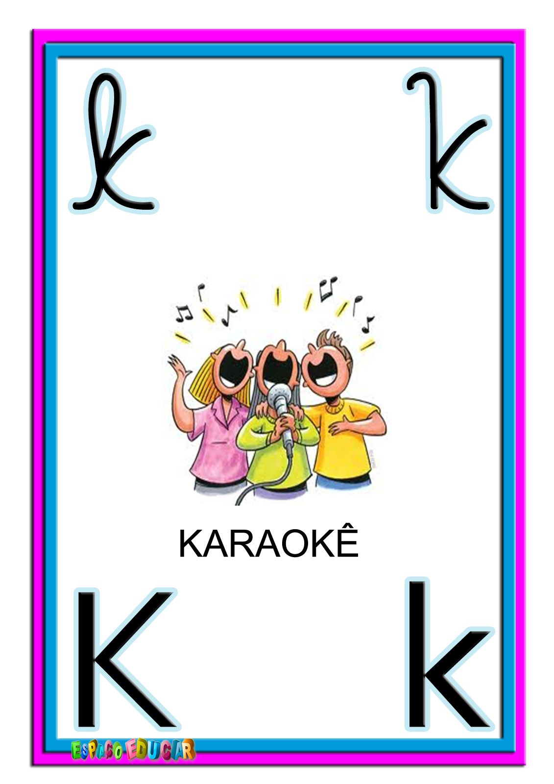 Cartazes coloridos alfabeto de parede quatro tipos de letras grátis ...