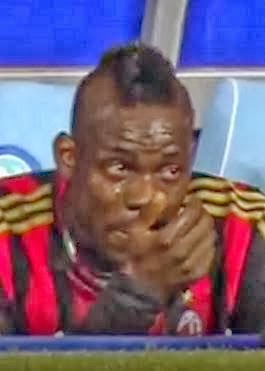 Photos: Mario Balotelli Crying - AC Milan Striker Racially Abused In ...