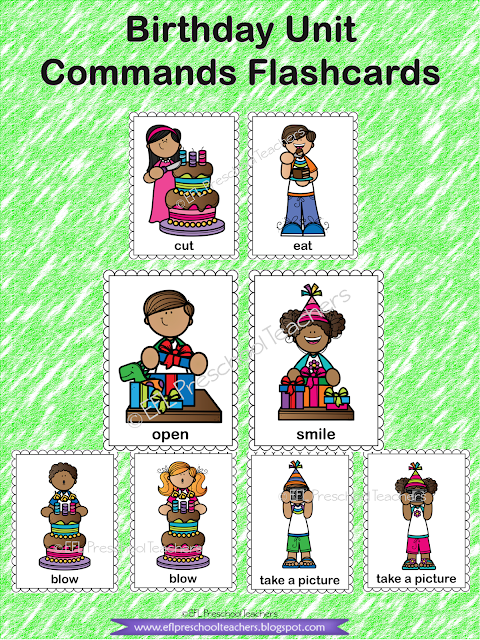 ESL/EFL Preschool Teachers: Birthday Unit and Celebrations for ...