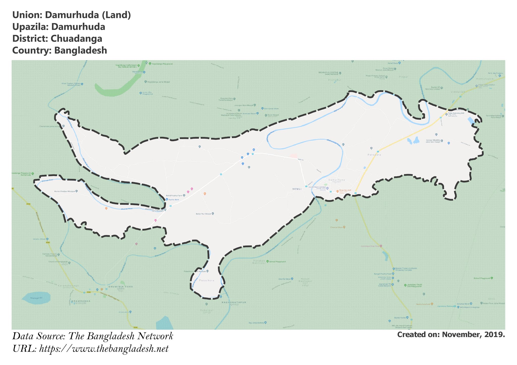 Damurhuda Union, Chuadanga