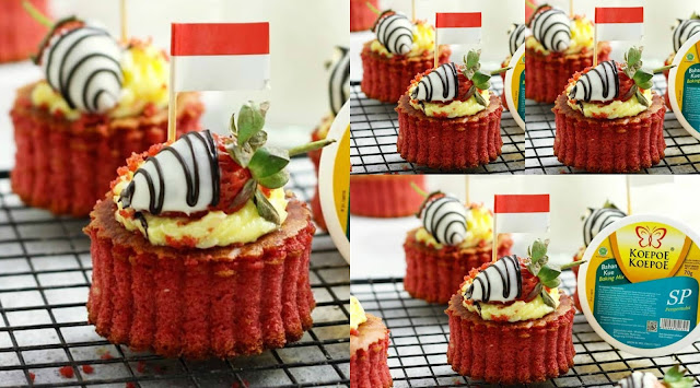 CAKE POTONG POTONG MERAH PUTIH By : @veronicadhani