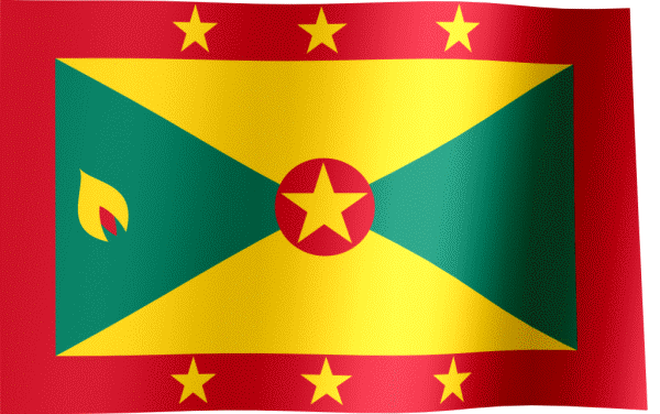 Flag of Grenada (GIF) - All Waving Flags