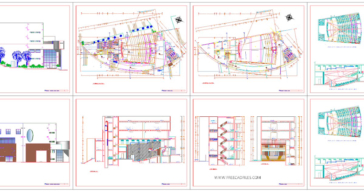 Lecture Hall Seating [DWG]