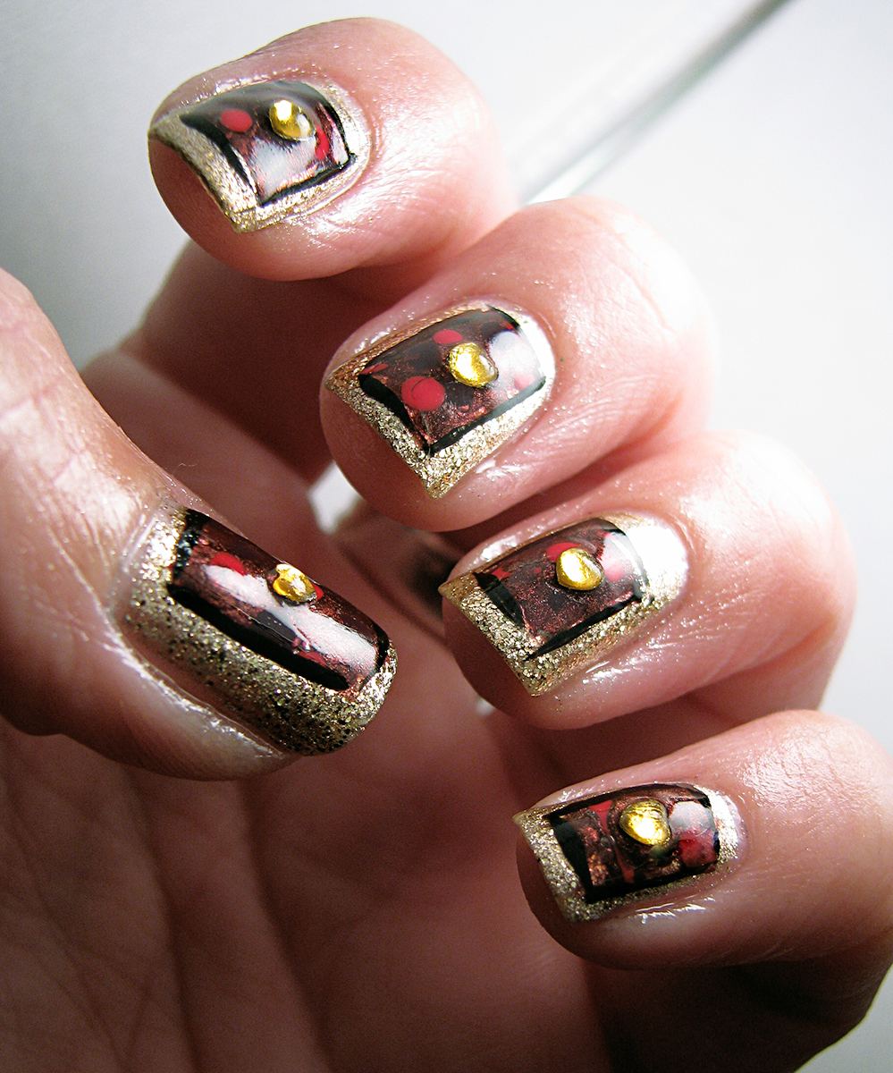 Over The Top Coat: 27 of 31: Nails Inspired by Artwork
