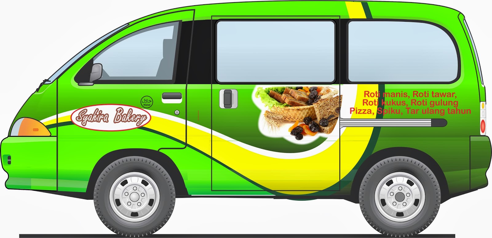 gnp design: Branding Daihatsu Espass "SYAHIRA BAKERY"