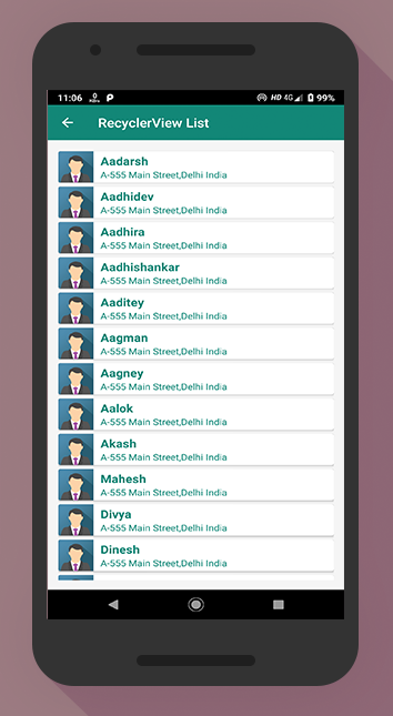 Android Recyclerview With Cardview Example ~ Android Developers Topic
