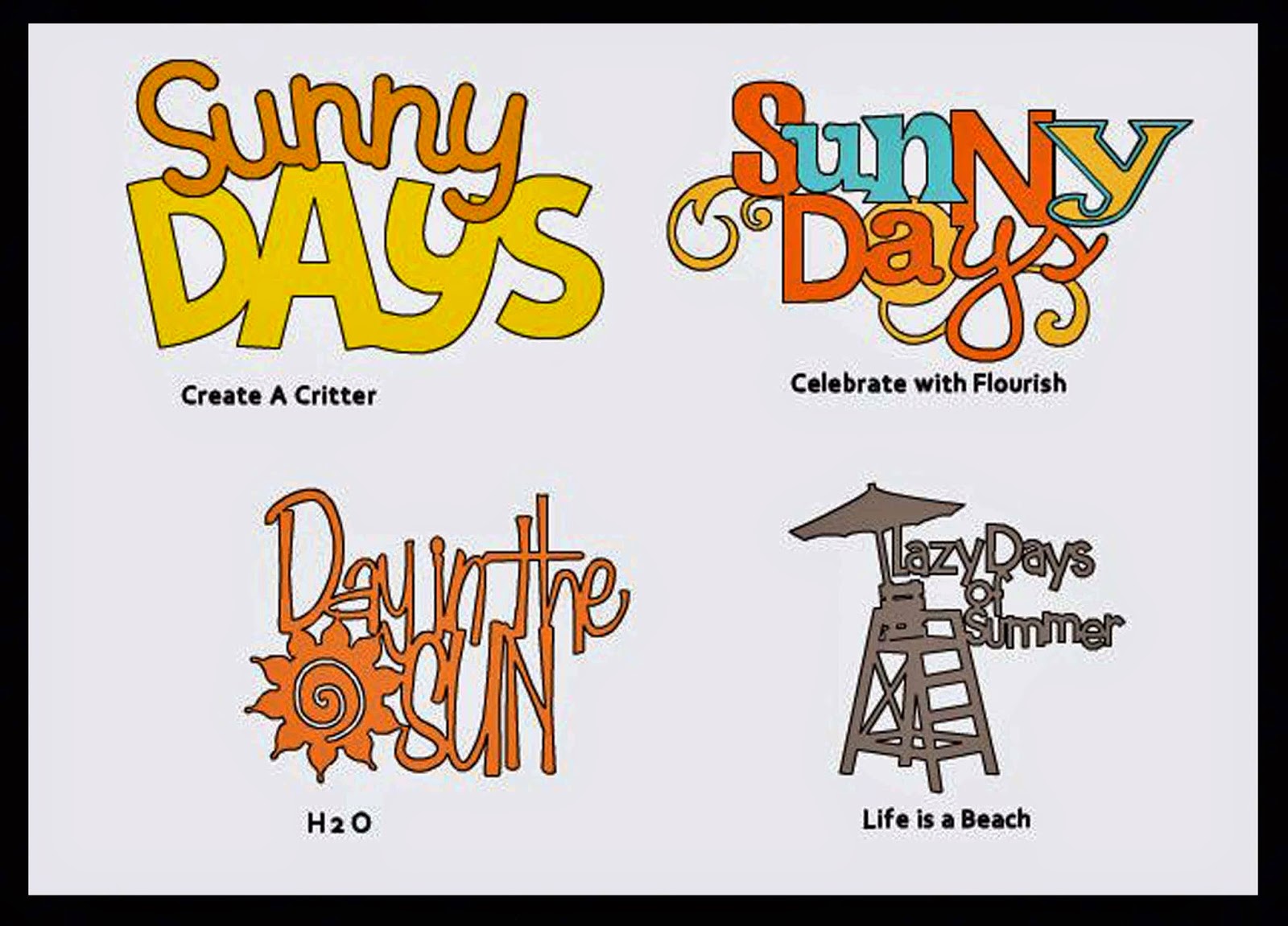 Fantabulous Cricut Challenge Blog: Scrappin' Saturday - Summer Titles