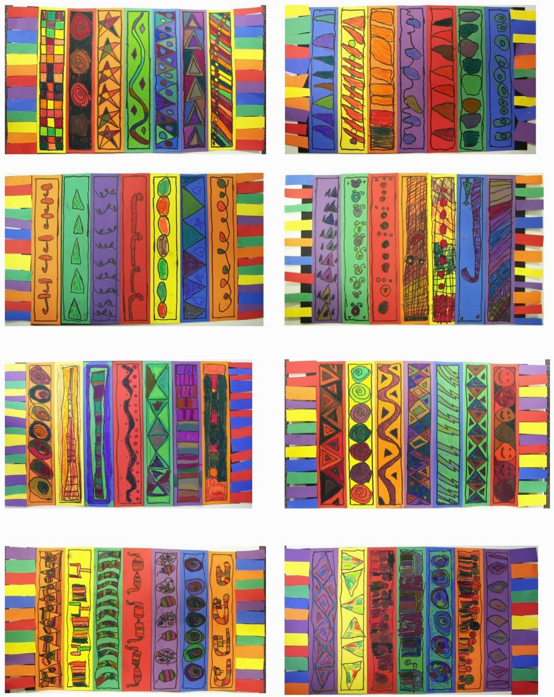 The Rolling Artroom: Line Patterns/Rug Design (1st-3rd Grade)