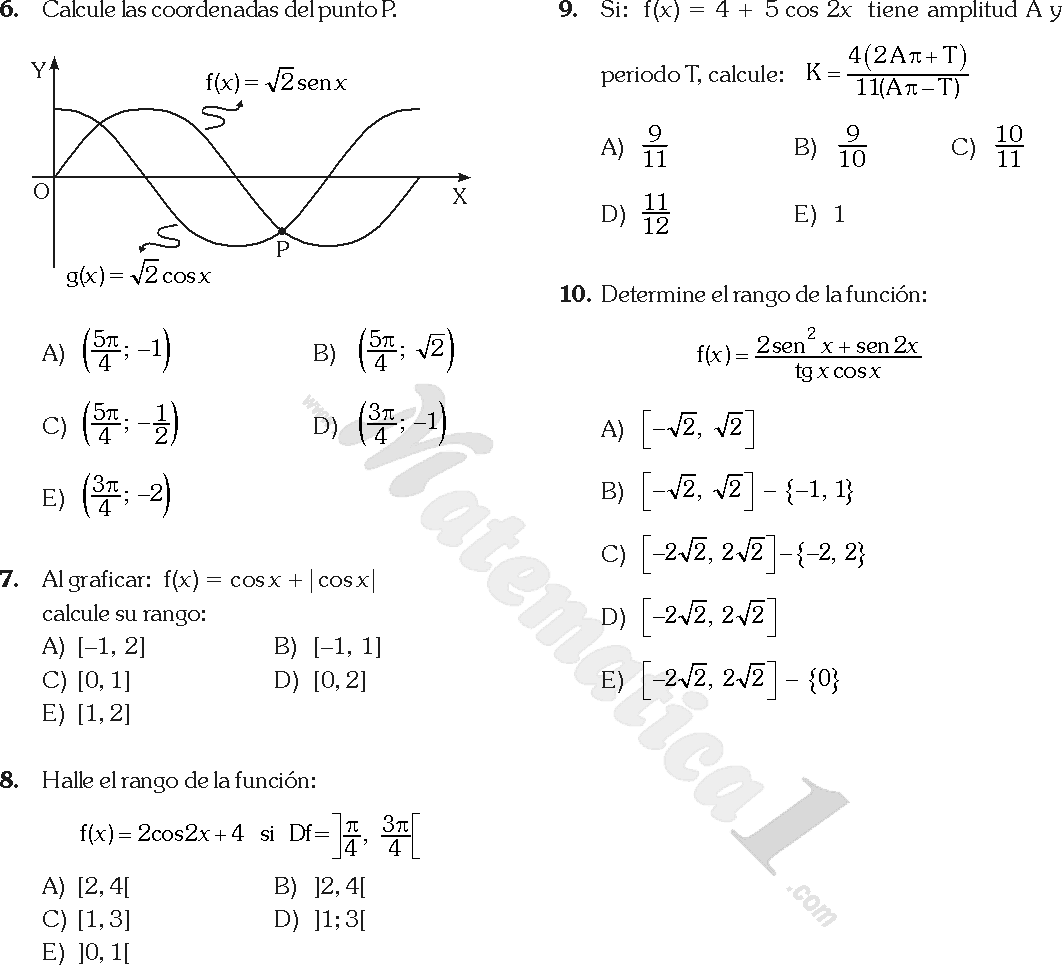 FUNCIONES TRIGONOMETRICAS SENO COSENO TANGENTE CONTANGENTE SECANTE Y ...