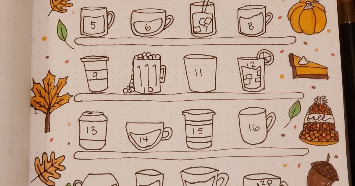 Cute Fall Inspired Mood Tracker