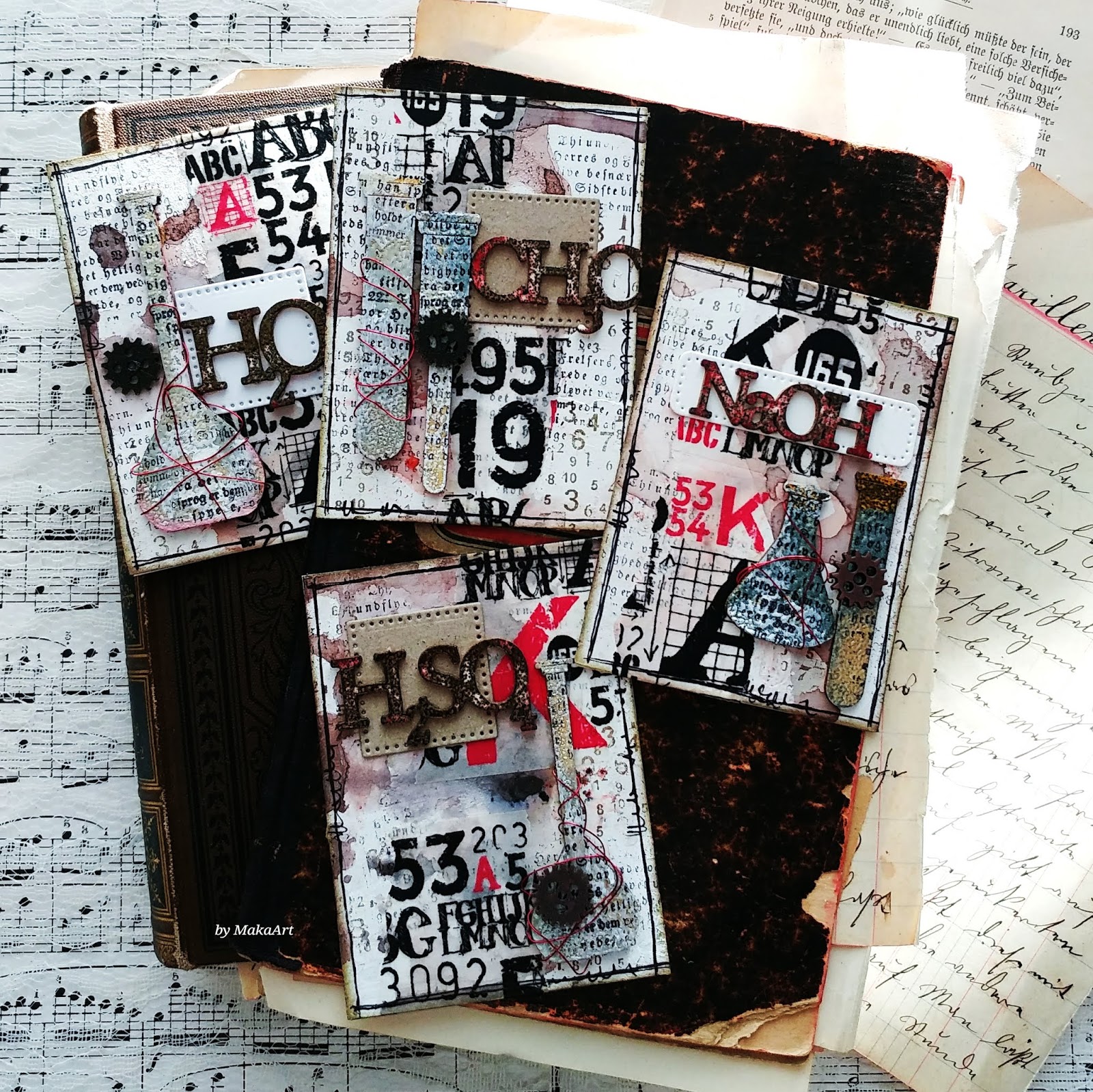 My journey through the mixed media world...: November ATC Theme ...