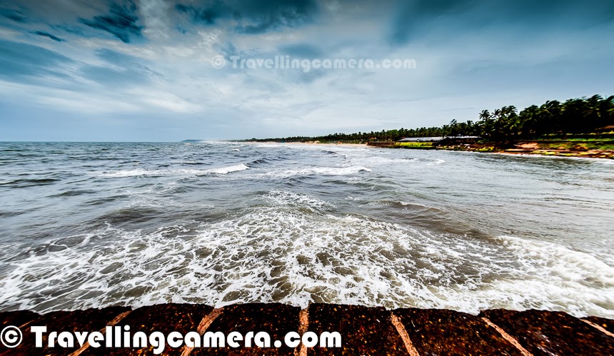 Witnessing the wild power of ocean around Sinquerim beach in North Goa