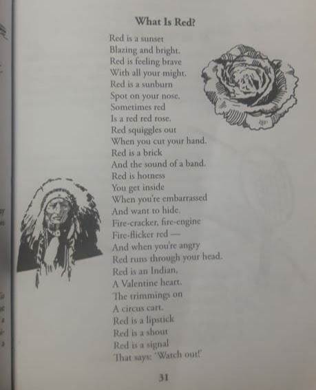 Belajar English : FORM 2 POEM : WHAT IS RED ? by Mary O'Neill